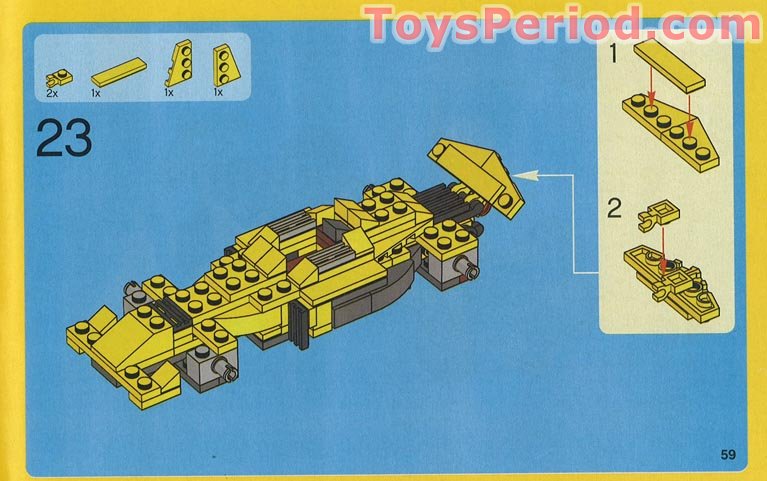 LEGO 4939 Cool Cars Instructions and Parts List