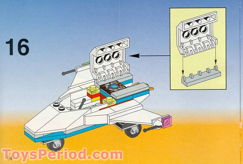 LEGO 6465 Space Port Jet Instructions and Parts List
