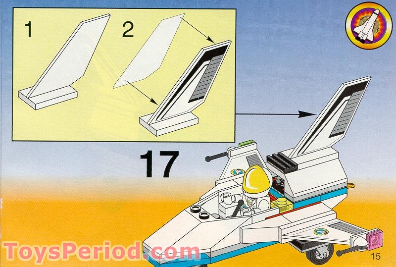 LEGO 6465 Space Port Jet Instructions and Parts List