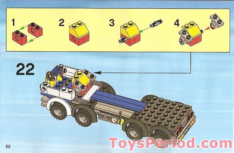 LEGO 7990 Cement Mixer Instructions and Parts List