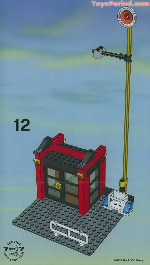 LEGO 7240 Fire Station Instructions and Parts List