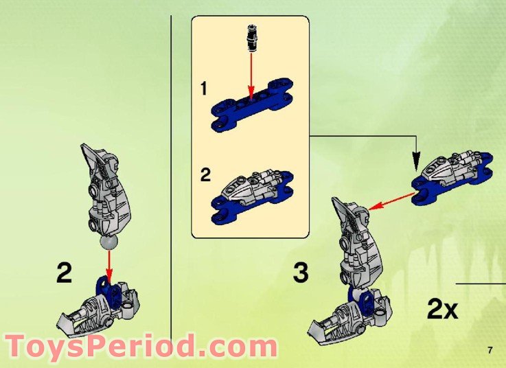 LEGO 8688 Toa Gali Instructions and Parts List