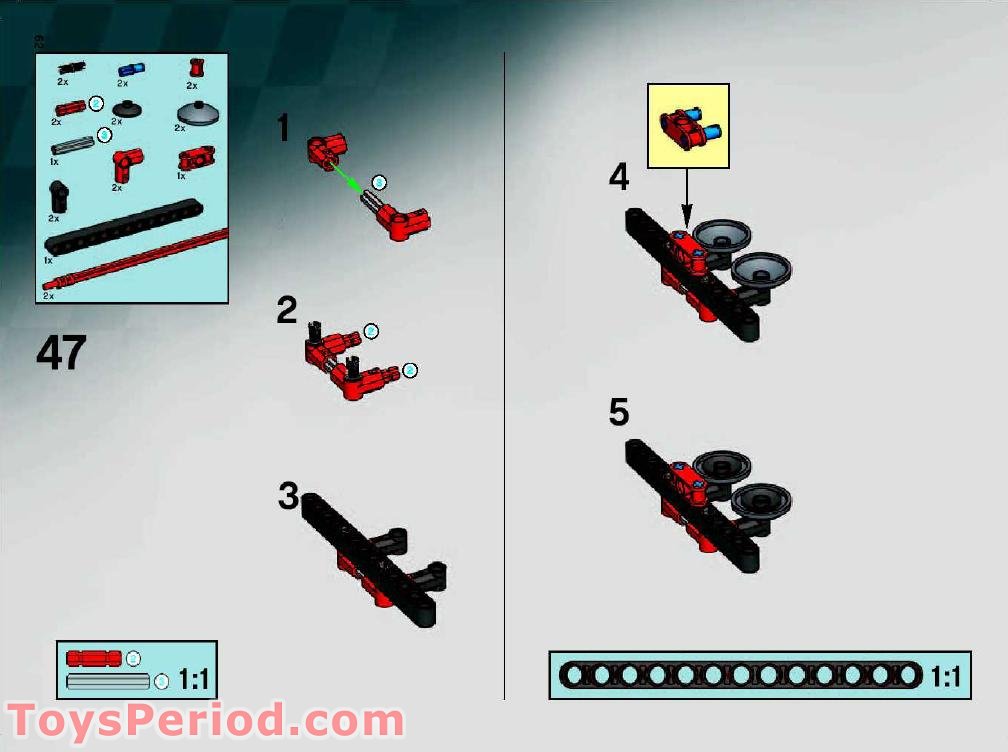 LEGO 8682 Nitro Intimidator Instructions and Parts List