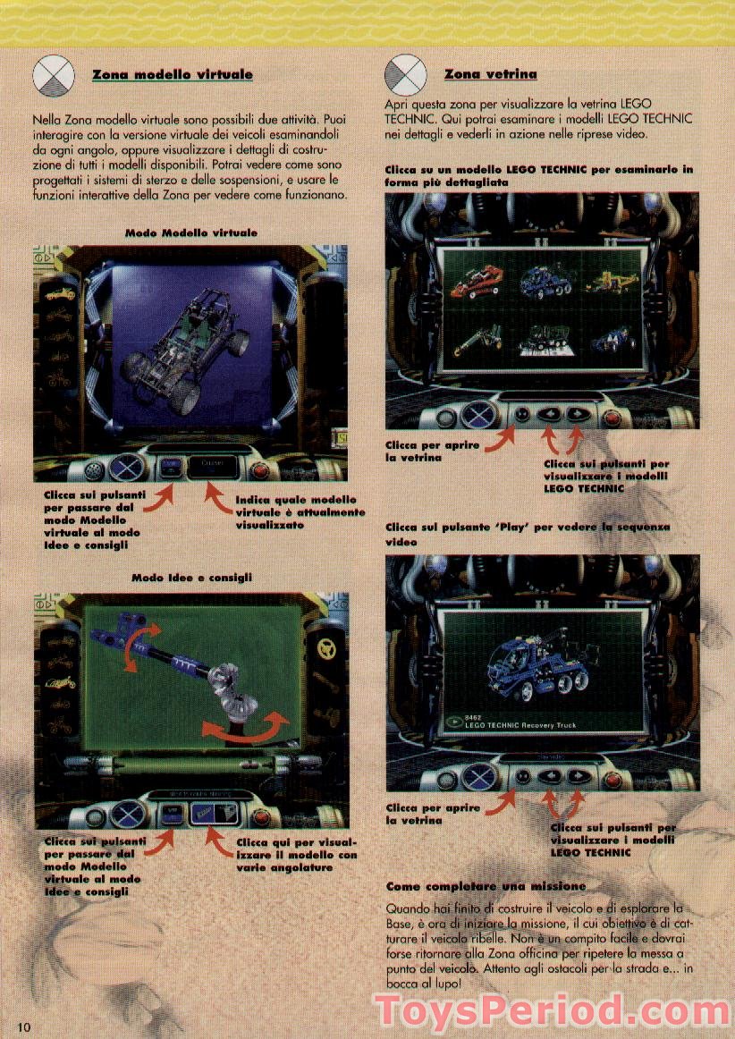 LEGO 8428 Turbo Command Instructions and Parts List