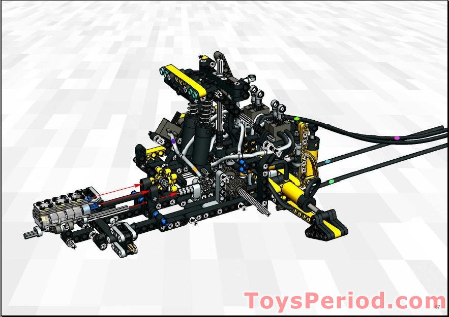 LEGO 8455 Back-hoe Loader (Backhoe) Instructions and Parts List