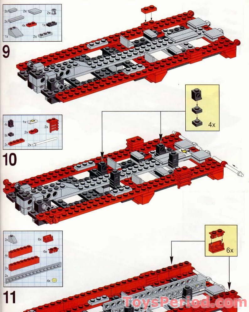 LEGO 5591 Mach II Red Bird Rig Instructions and Parts List