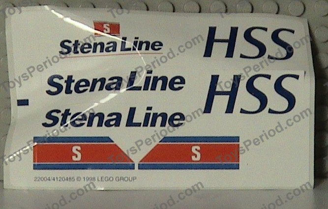 LEGO 2998 Stena Line Promotional Set: Hydrofoil Instructions and Parts List