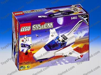 LEGO 6465 Space Port Jet Instructions and Parts List
