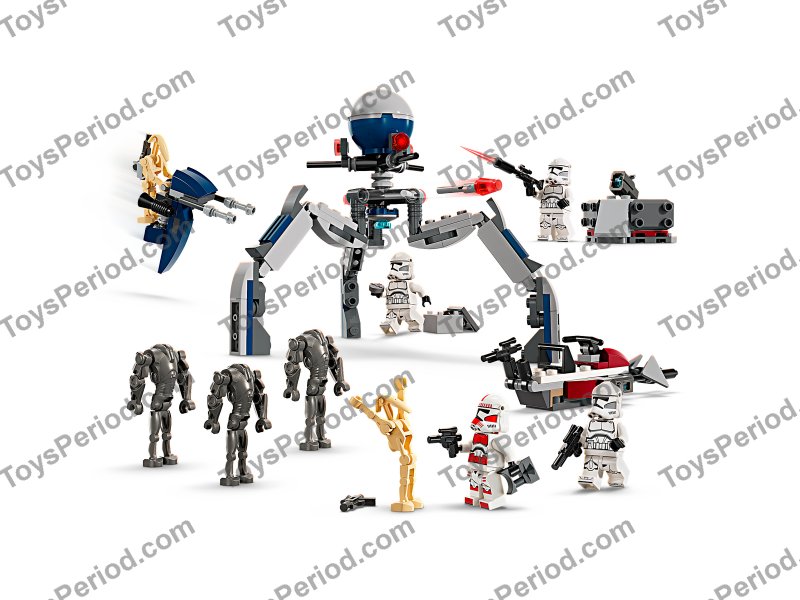 LEGO 75372 Clone Trooper & Battle Droid Battle Pack Set Parts List