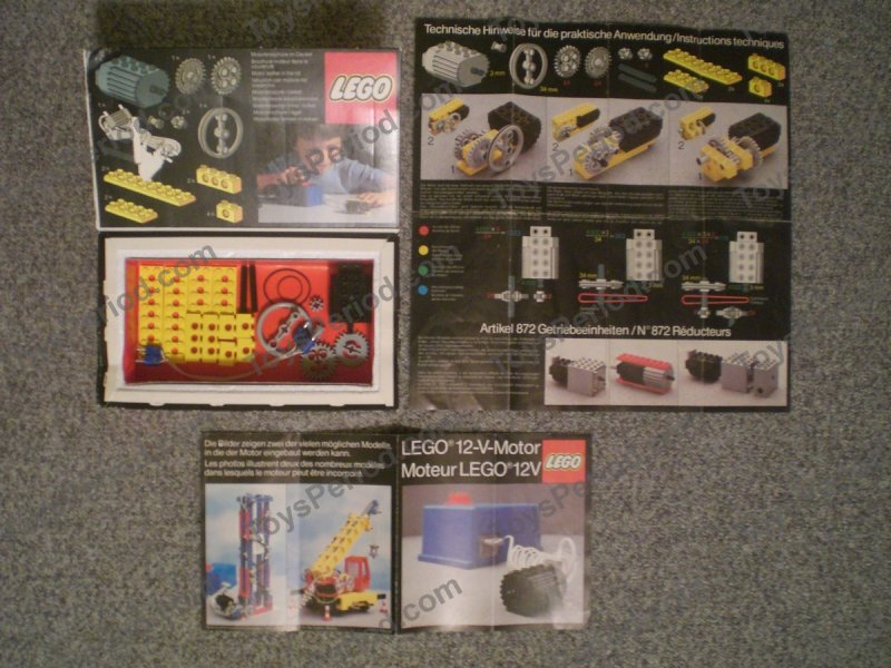 LEGO 880 12v Motor Set Parts List