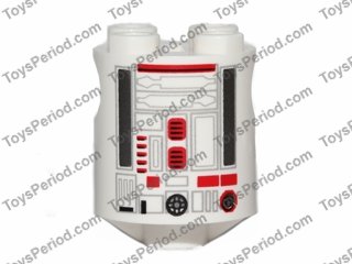 LEGO Sets with Part 30361pb024 Brick, Round 2 x 2 x 2 Robot Body with ...