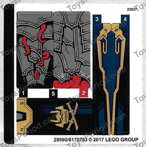 LEGO Sets with Part 70625stk01 Sticker Sheet for Set 70625 - (28990/ ...