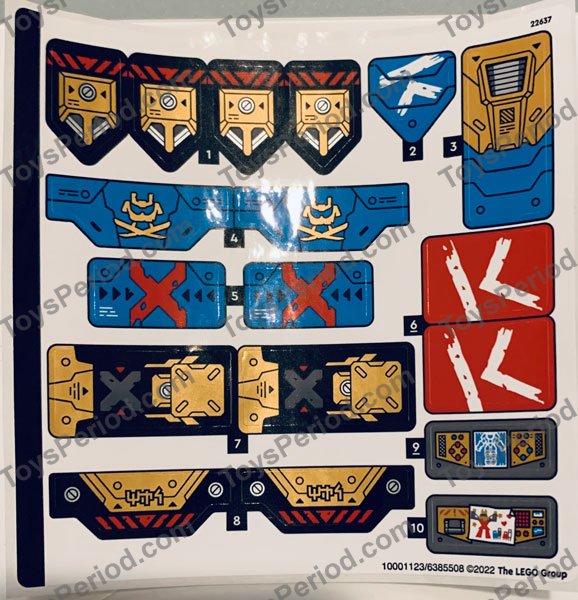 LEGO Sets with Part 71775stk01 Sticker Sheet for Set 71775 - (10001123/ ...