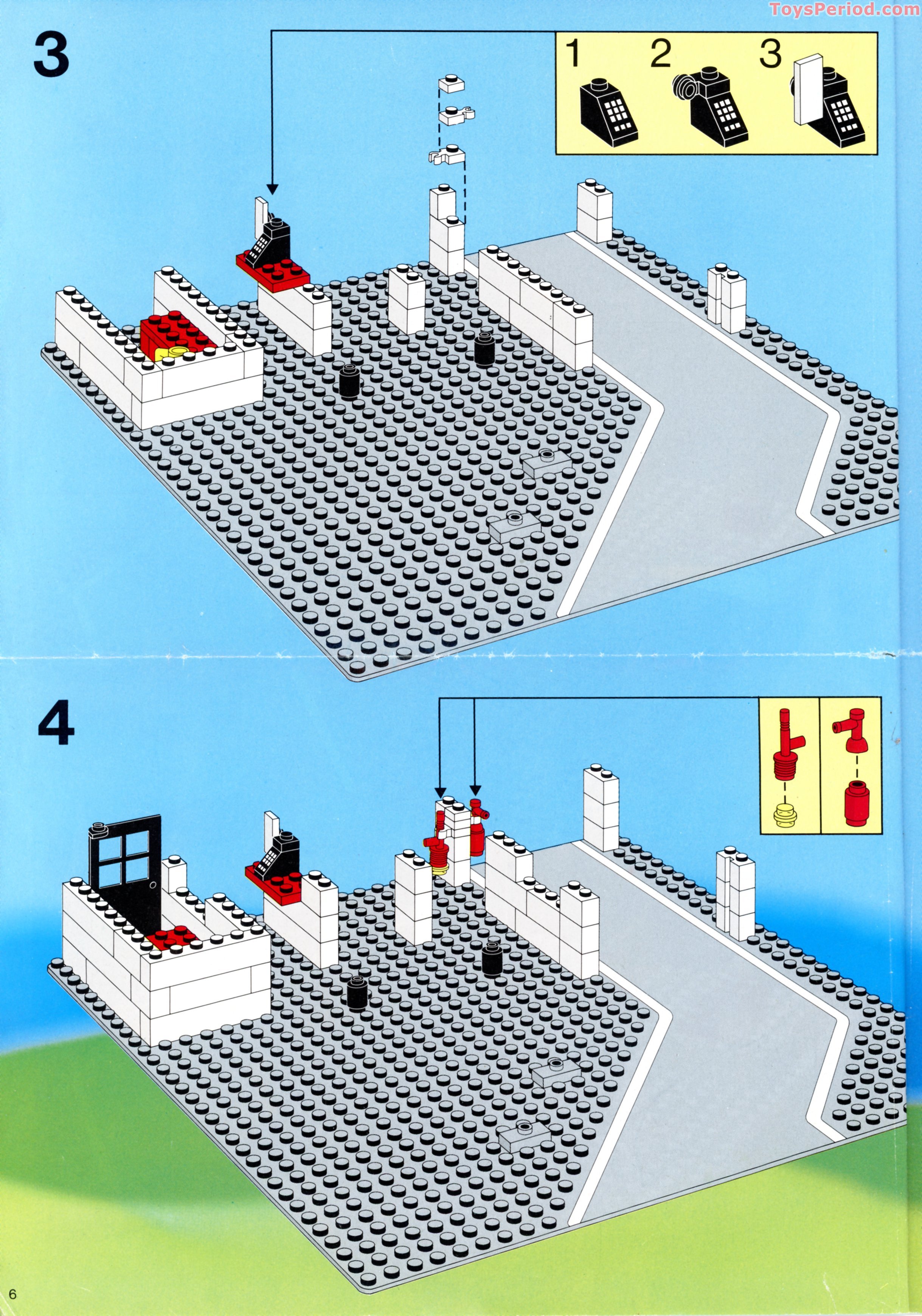 LEGO 6386 Police Command Base Instructions and Parts List