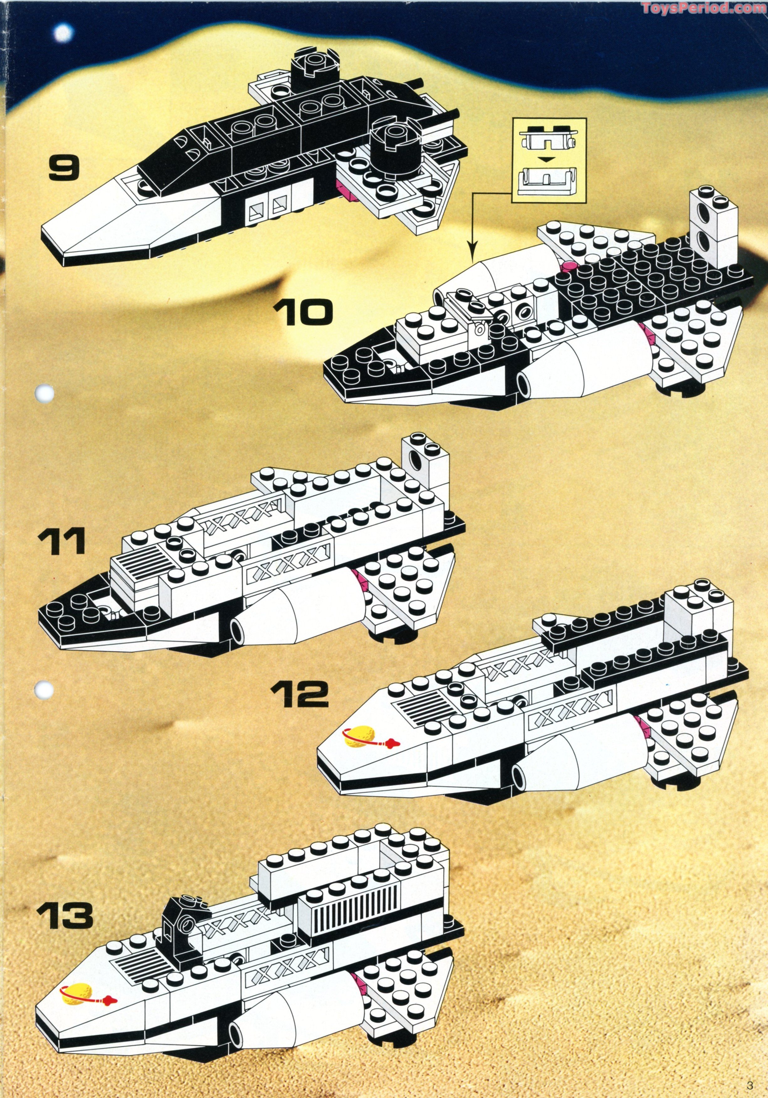 LEGO 6783 Sonar Transmitting Cruiser Instructions and Parts List