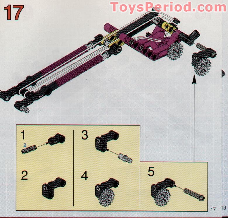 LEGO 2854 Bungee Chopper Instructions and Parts List