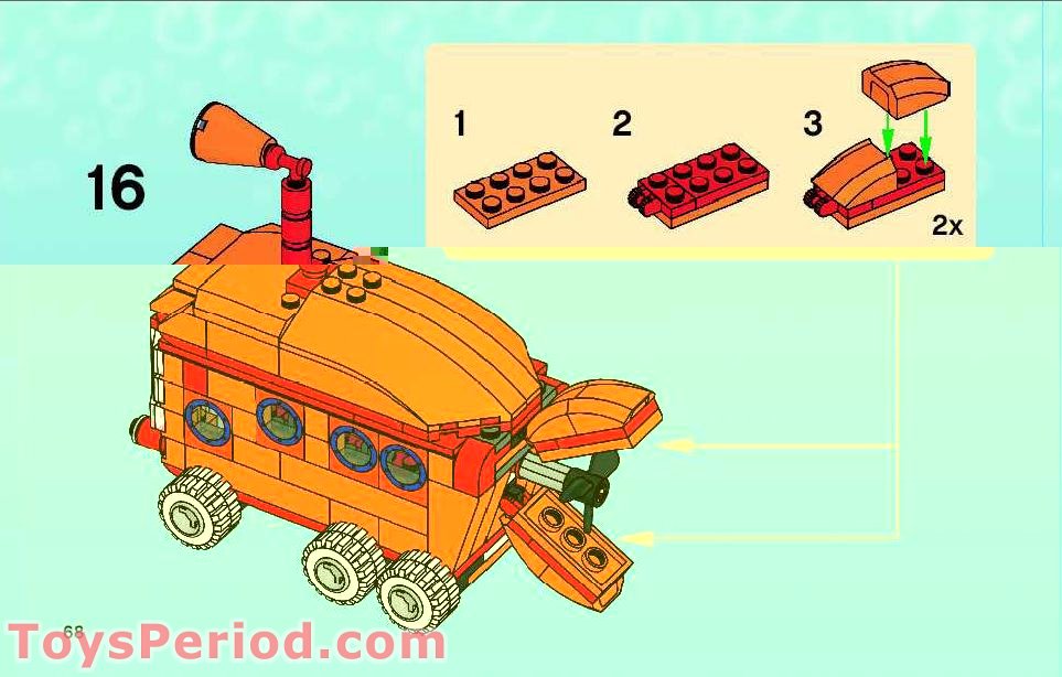 LEGO 3830 Bikini Bottom Express Instructions and Parts List