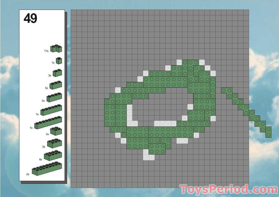 LEGO 3450 Statue of Liberty Sculpture Instructions and Parts List