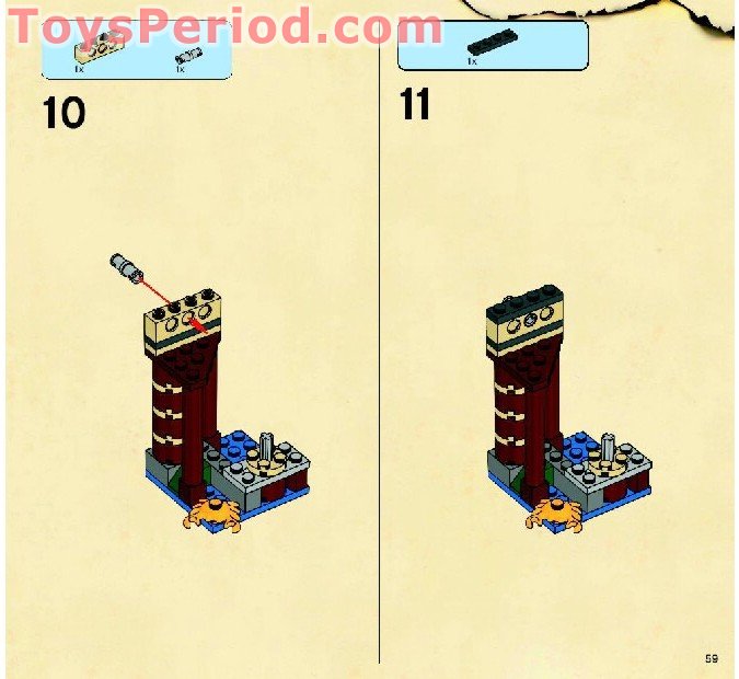 LEGO 6253 Shipwreck Hideout Instructions and Parts List