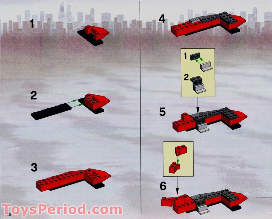 LEGO 7046 Fire Command Craft Set Parts Inventory and Instructions ...