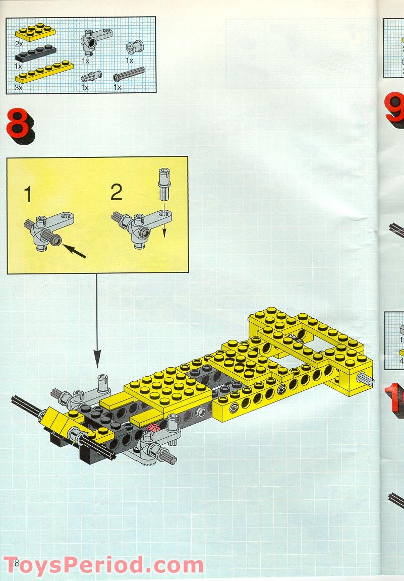 LEGO 8235 Front End Loader Instructions and Parts List