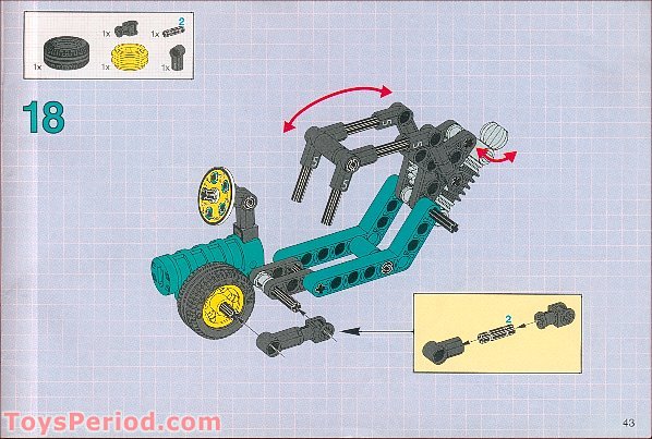 LEGO 8239 Cyber Challenge Instructions and Parts List