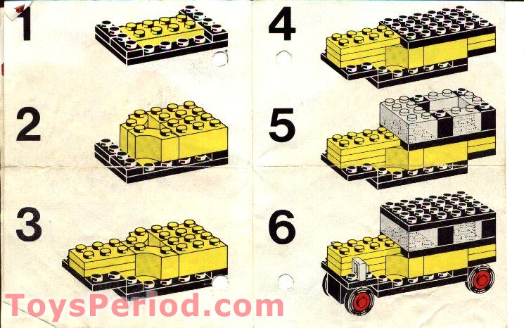LEGO 603-3 Legoland Vintage Car Instructions and Parts List