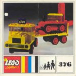 LEGO 376-1 Low-Loader with Excavator Instructions and Parts List