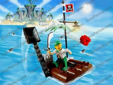 LEGO 7070 Catapult Raft Instructions and Parts List