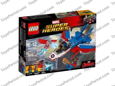 LEGO 76076 Captain America Jet Pursuit Set Parts List