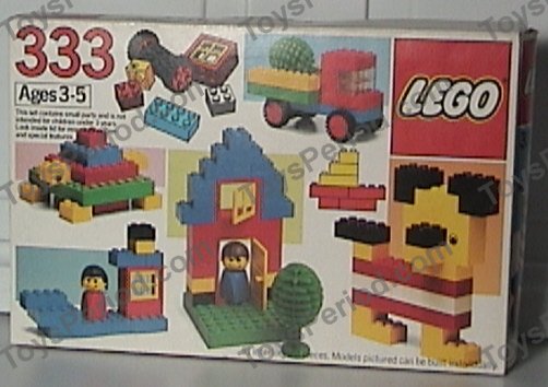 LEGO 333-1 Basic Set, 3 Plus Parts List