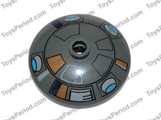 LEGO Sets with Part 43898pb003 Dish 3 x 3 Inverted with SW Droid T7-O1 ...