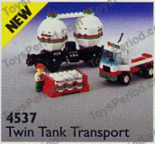 LEGO 4537 Octan Twin Tank Rail Transport Instructions and Parts List