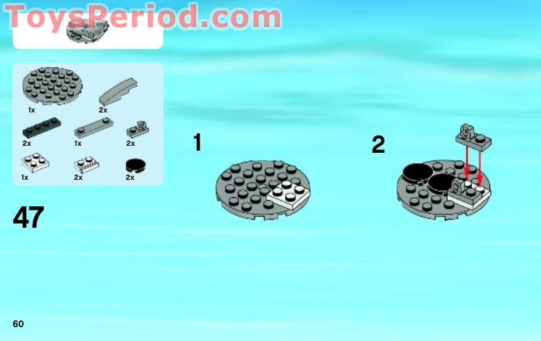 LEGO 60002 Fire Truck Instructions and Parts List