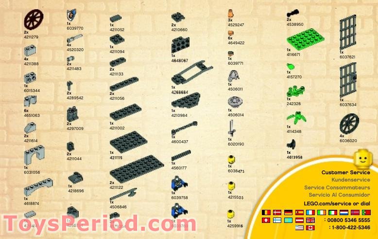 LEGO 70401 Gold Getaway Instructions and Parts List