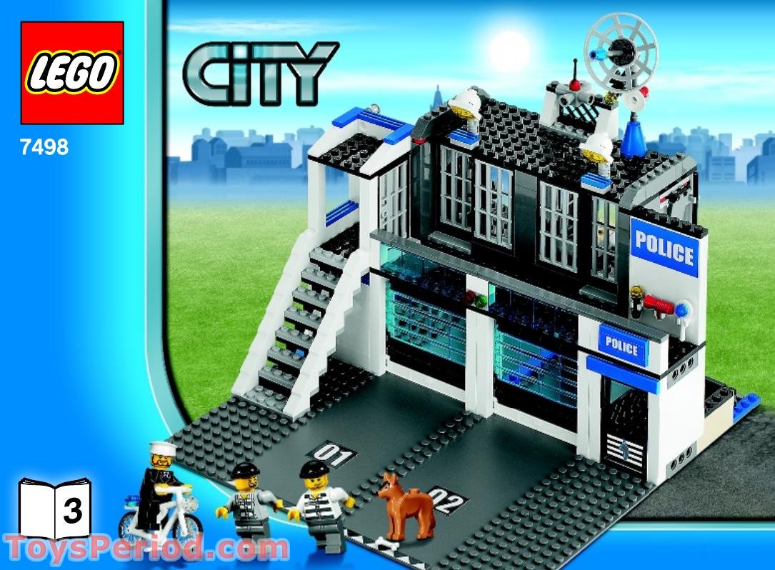 LEGO 7498 Police Station Instructions and Parts List