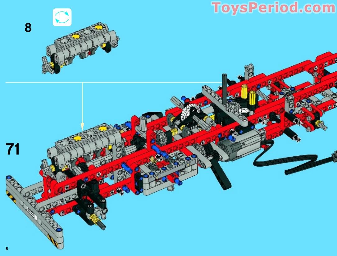 LEGO 9397 Logging Truck Instructions and Parts List