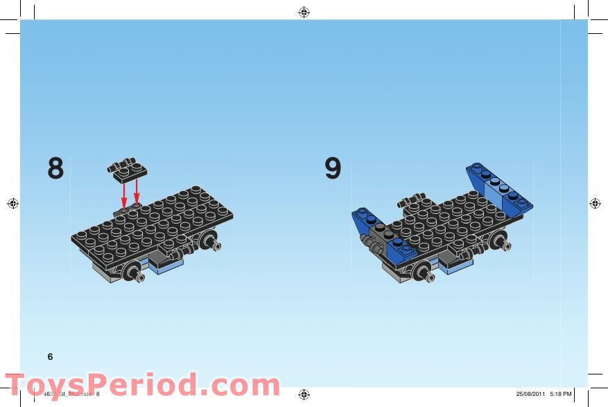 LEGO 4635 Fun with Vehicles Instructions and Parts List
