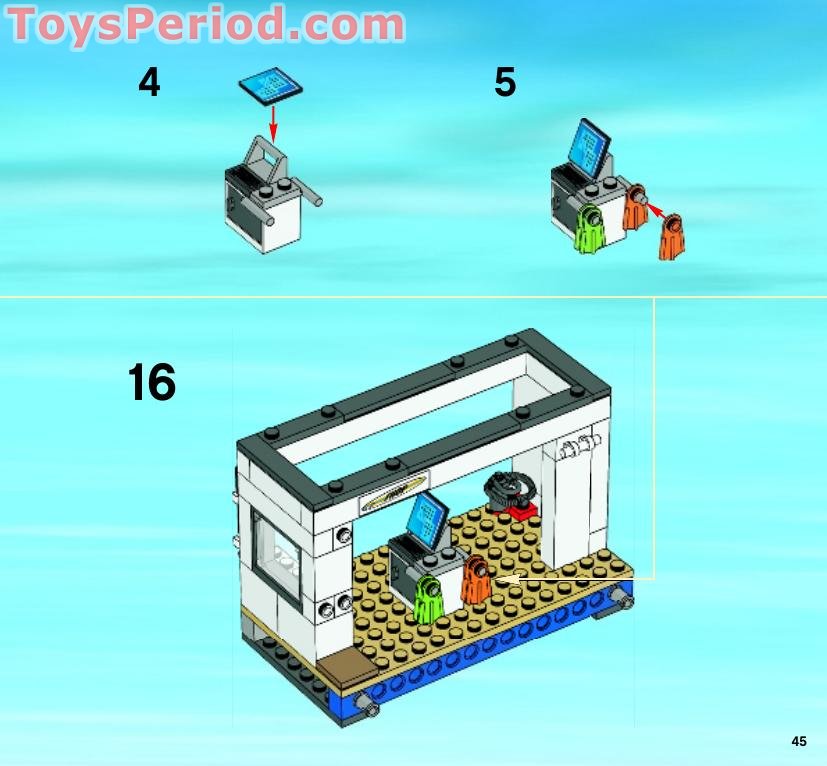 LEGO 4644 Marina Instructions and Parts List