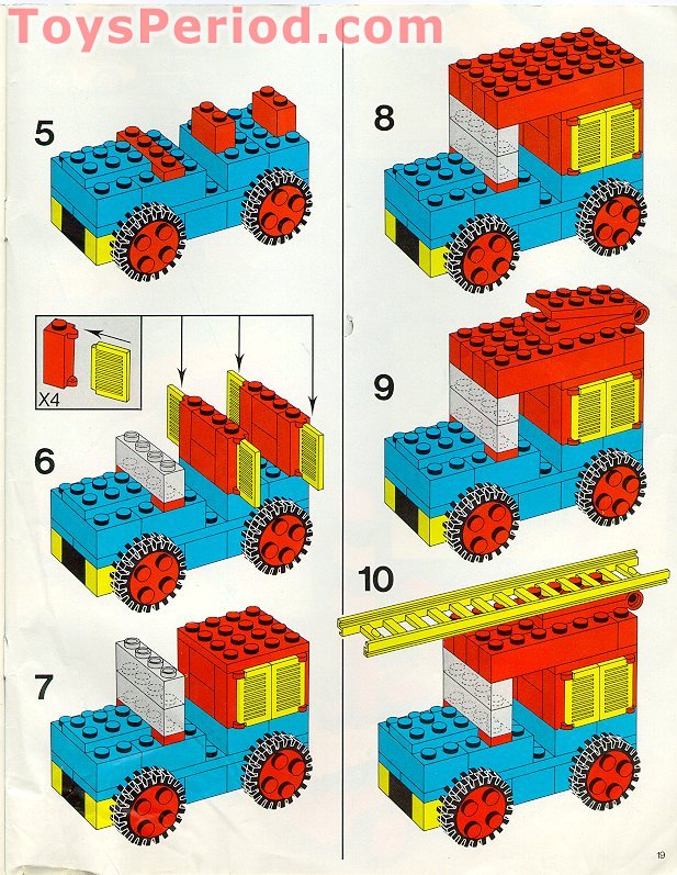 LEGO 547 Basic Building Set Instructions and Parts List