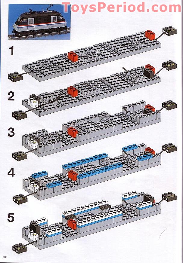 LEGO 10001 Metroliner Instructions and Parts List
