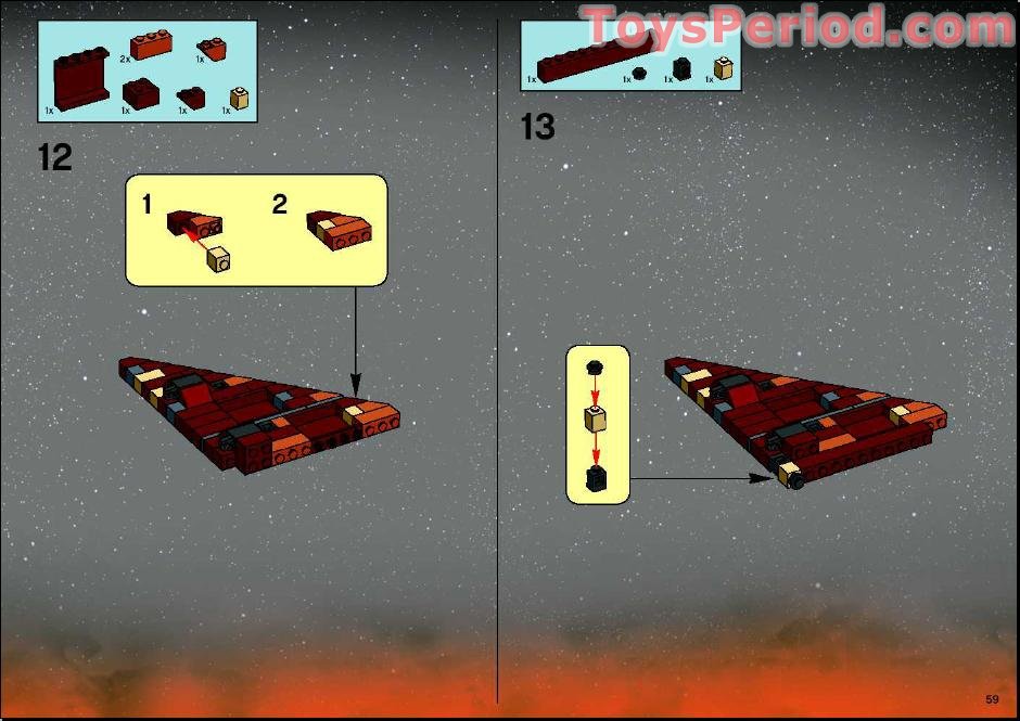 LEGO 10144 Sandcrawler Instructions and Parts List