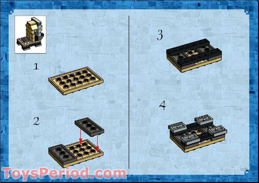 LEGO 4751 Harry and the Marauder's Map Instructions and Parts List