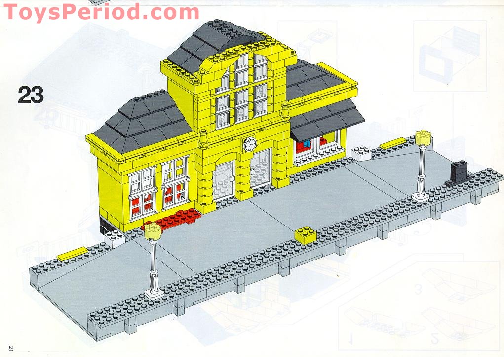 LEGO 4554 Metro Station Instructions and Parts List