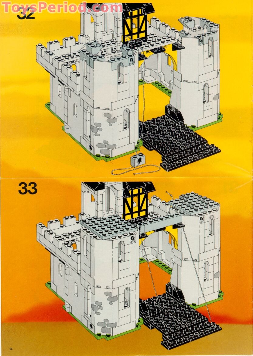 LEGO 6074 Black Falcon's Fortress Instructions and Parts List