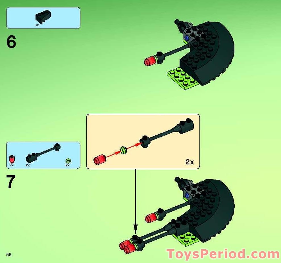 LEGO 7646 ETX Alien Infiltrator Instructions and Parts List