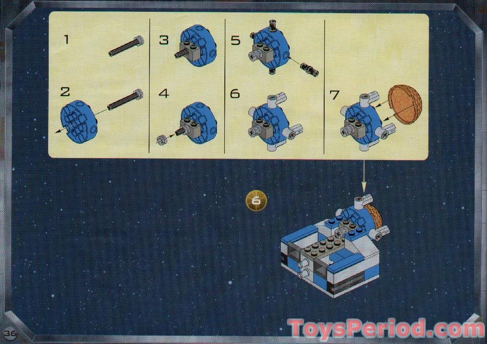 LEGO 7161 Gungan Sub Instructions and Parts List