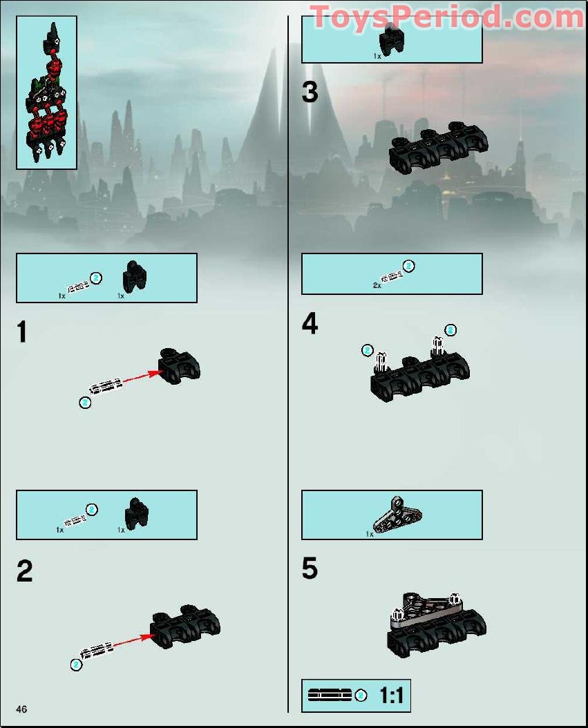 LEGO 8623 Krekka Instructions and Parts List