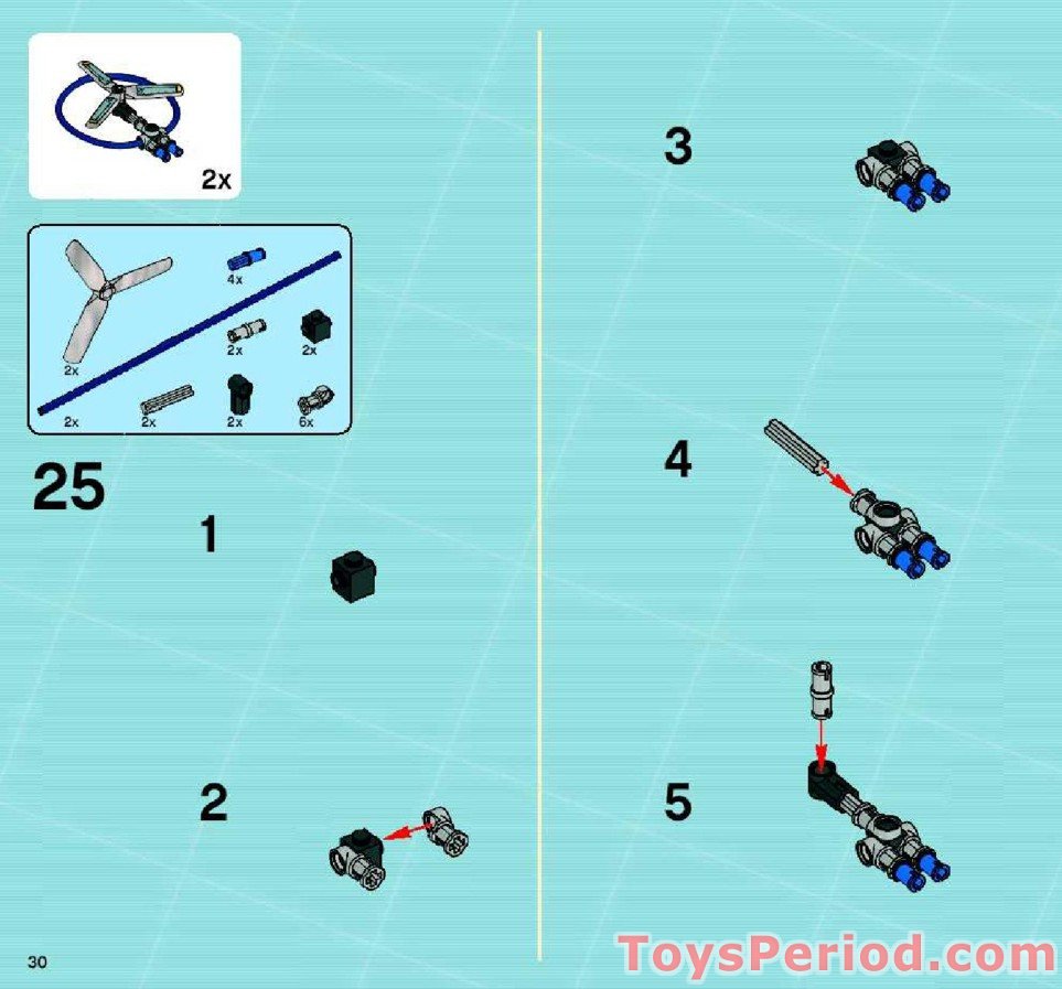 LEGO 8637 Mission 8: Volcano Base Instructions and Parts List