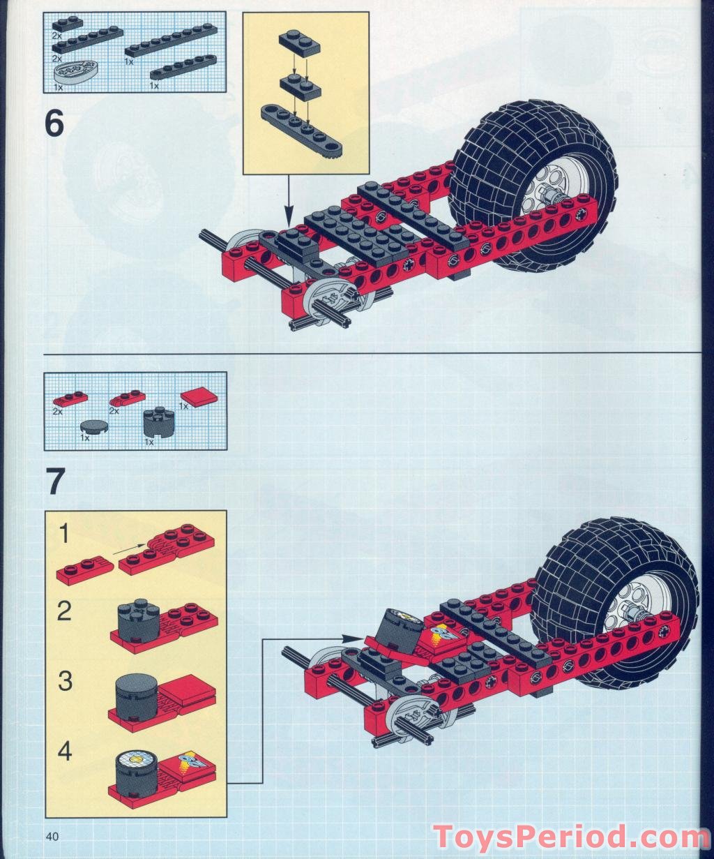 LEGO 8829 Dune Blaster Instructions and Parts List
